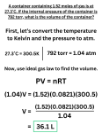 Ideal Gas Law – Chemistutor